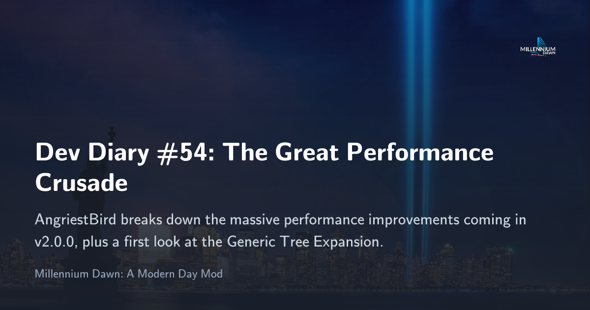 Dev Diary #54: The Great Performance Crusade - Millennium Dawn: A ...
