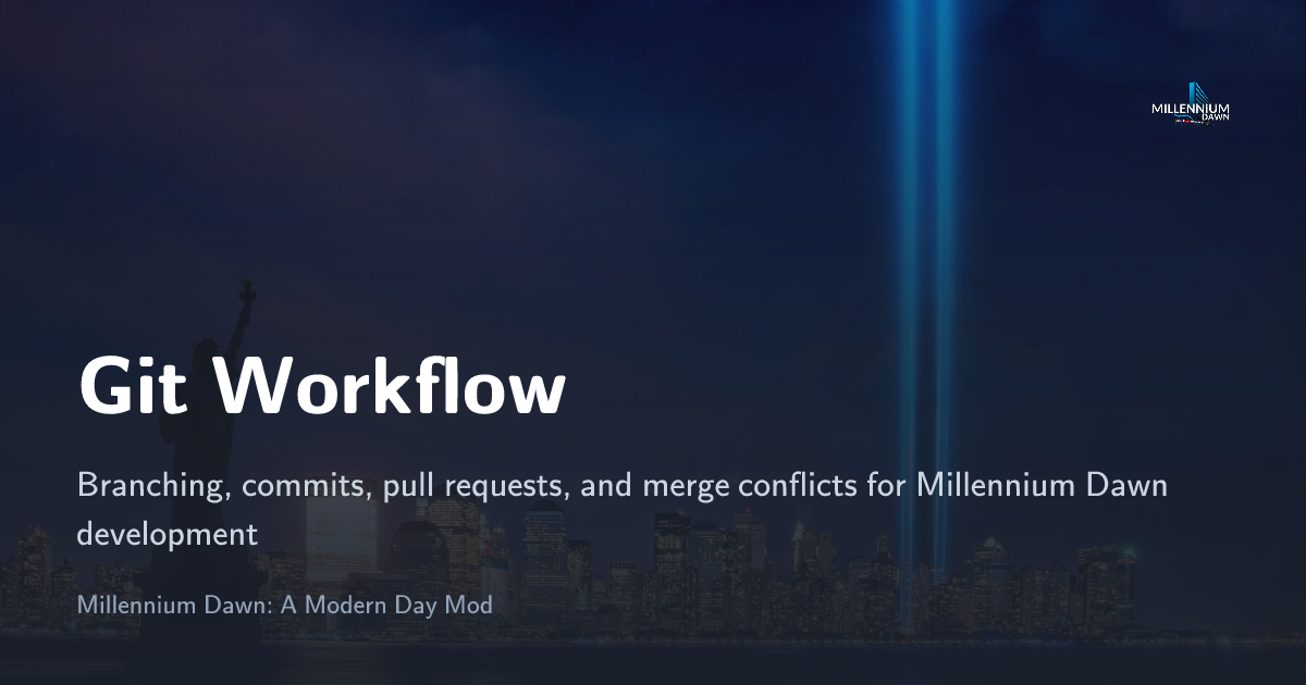 Git Workflow - Millennium Dawn: A Modern Day Mod